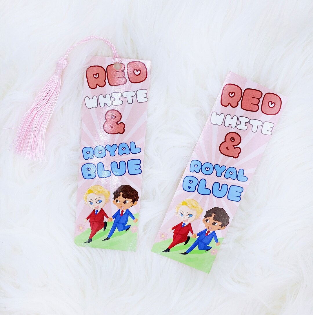 Red, White and Royal Blue Inspired Bookmark - Etsy