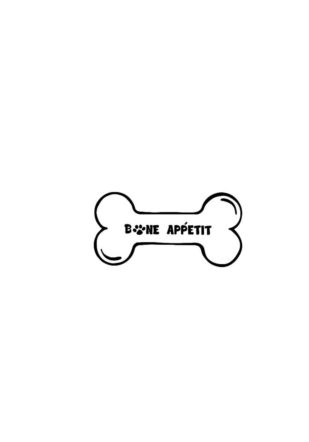 Bone Appetit Svg Vector PNG Pdf PSD Jpeg Cricut Bon Appetit - Etsy UK