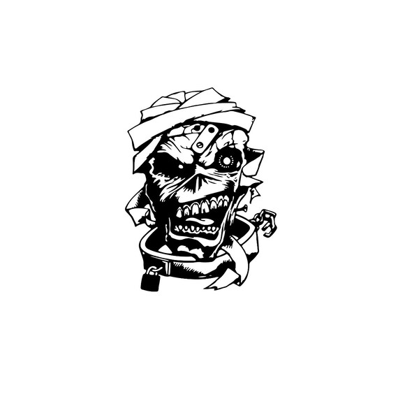 Zombie Skull Svg Png Vector Pdf Psd Jpeg Cricut Silhouette - Etsy