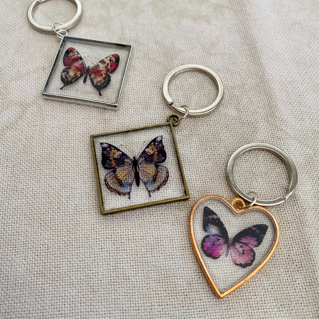 Resin Butterfly Floss Ring Charm / Cross Stitch Charm / Stitching ...