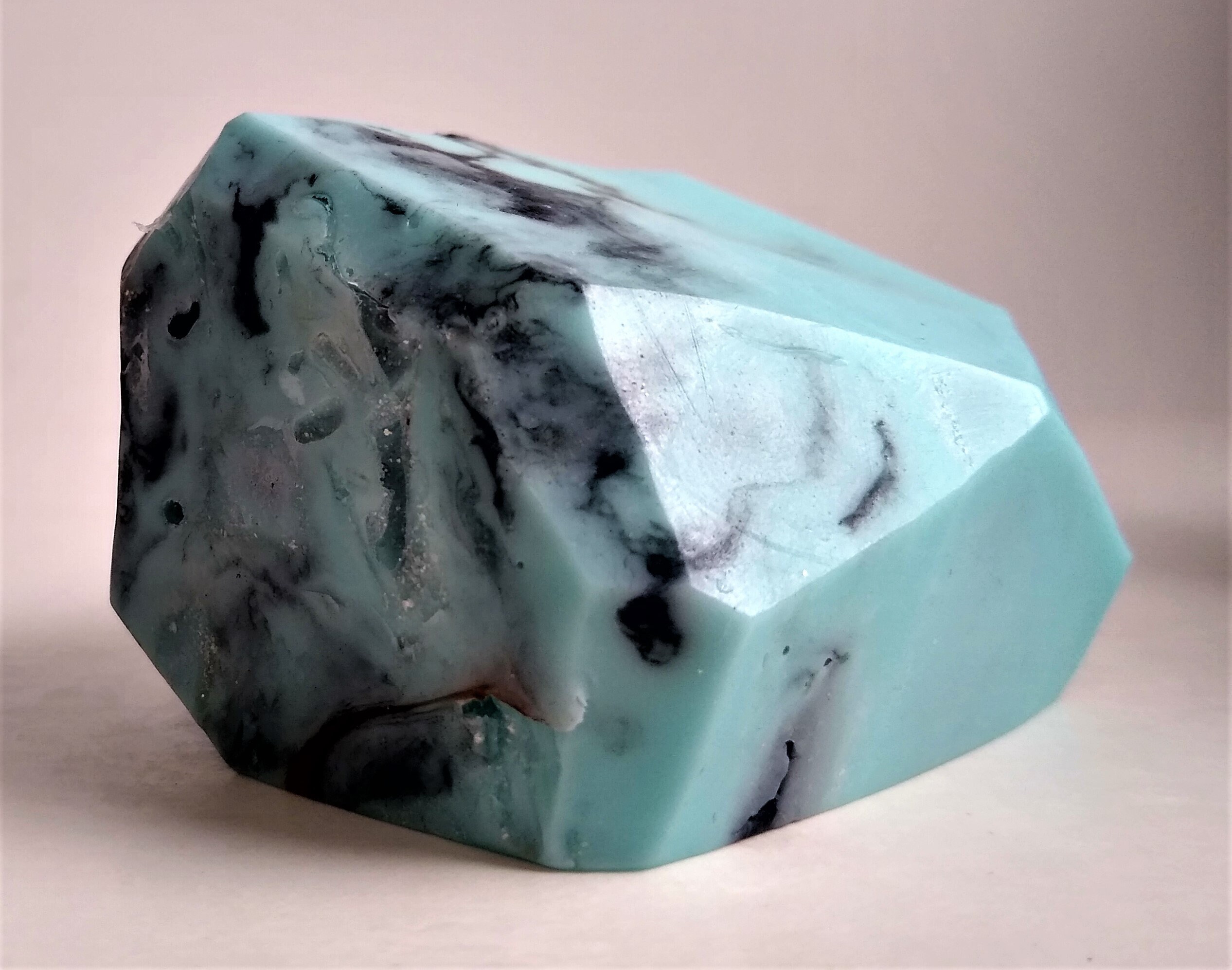 Pierre précieuse turquoise de savon de cristal - Etsy France