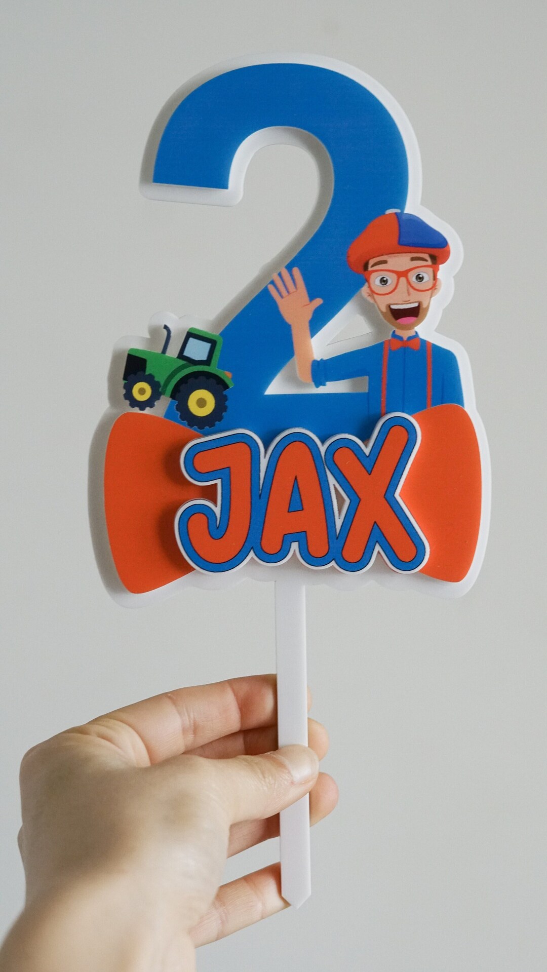 Blippi Cake Topper/ Themed Cake Topper/ Layered Topper/ - Etsy Hong Kong