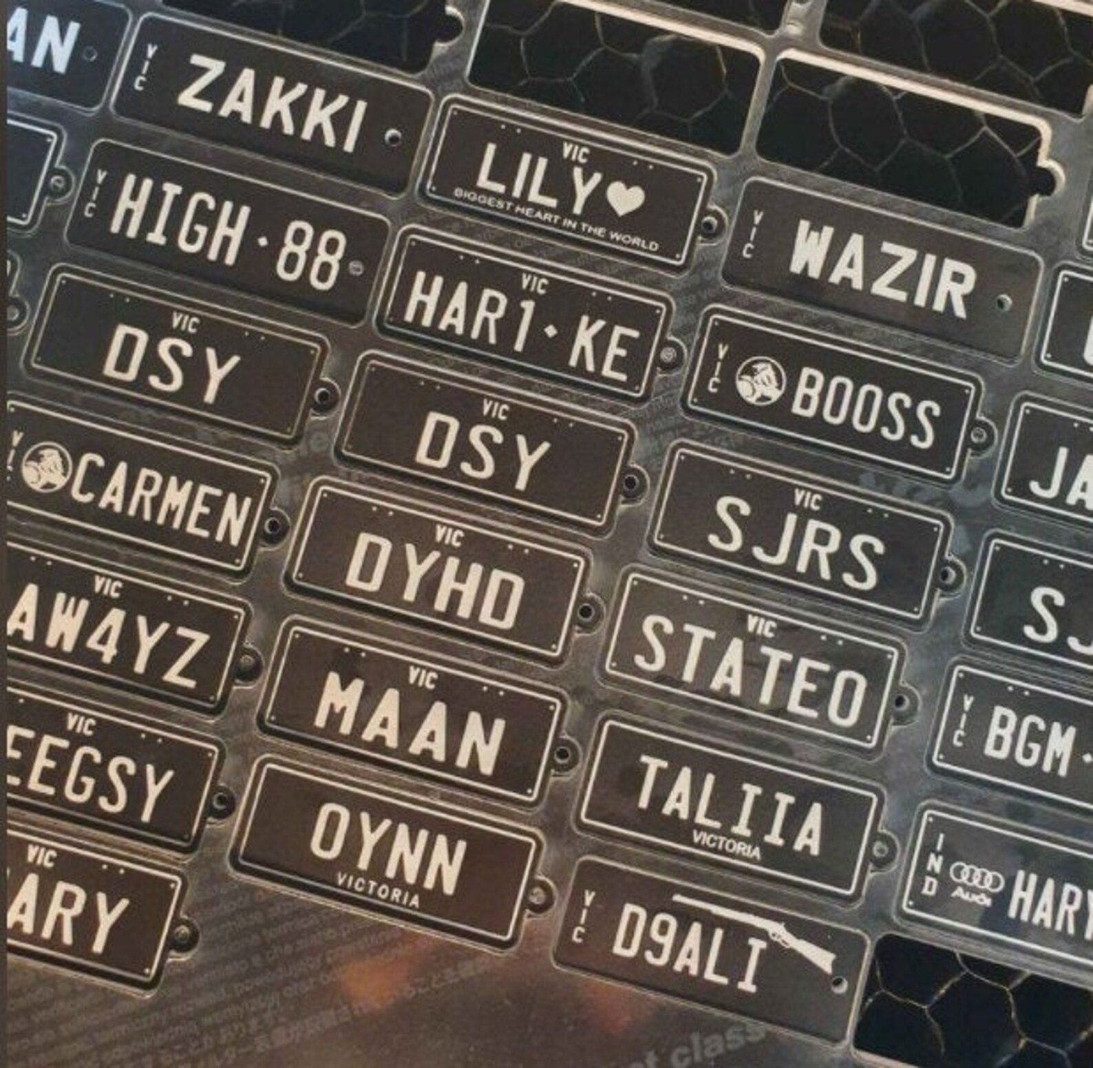 Number Plate Keyrings/custom Rego Keyrings/ Personalised - Etsy Australia