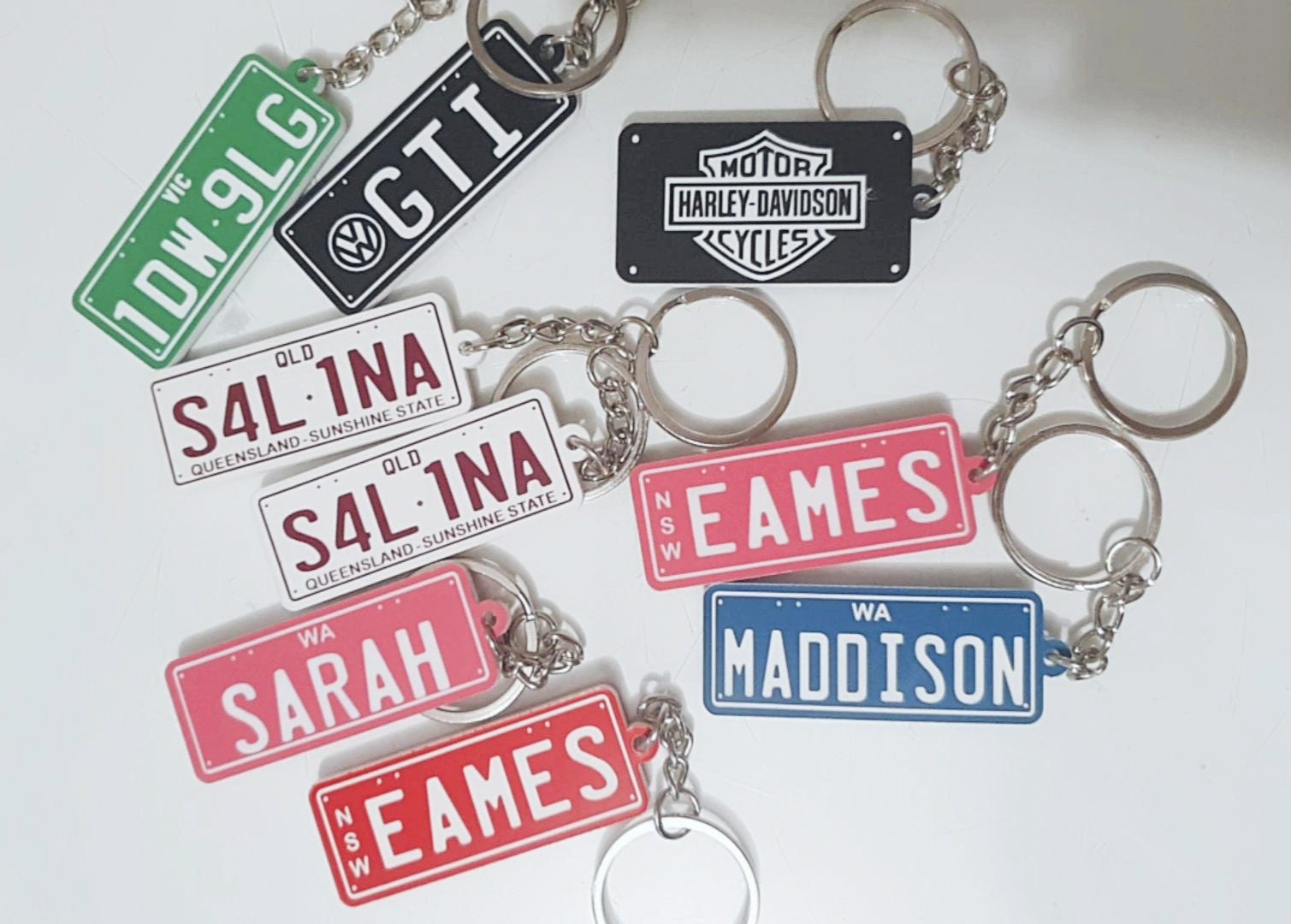 Number Plate Keyrings/custom Rego Keyrings/ Personalised - Etsy Australia