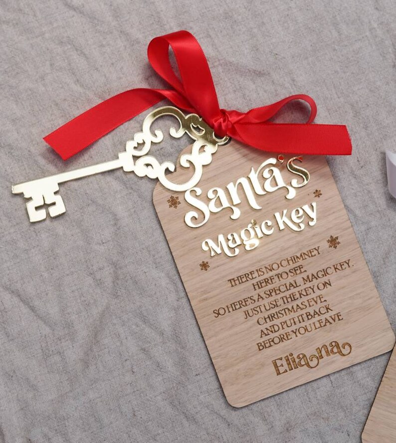Personalised Santas Magic Key/ Custom Made/ Christmas Decor/ Christmas ...