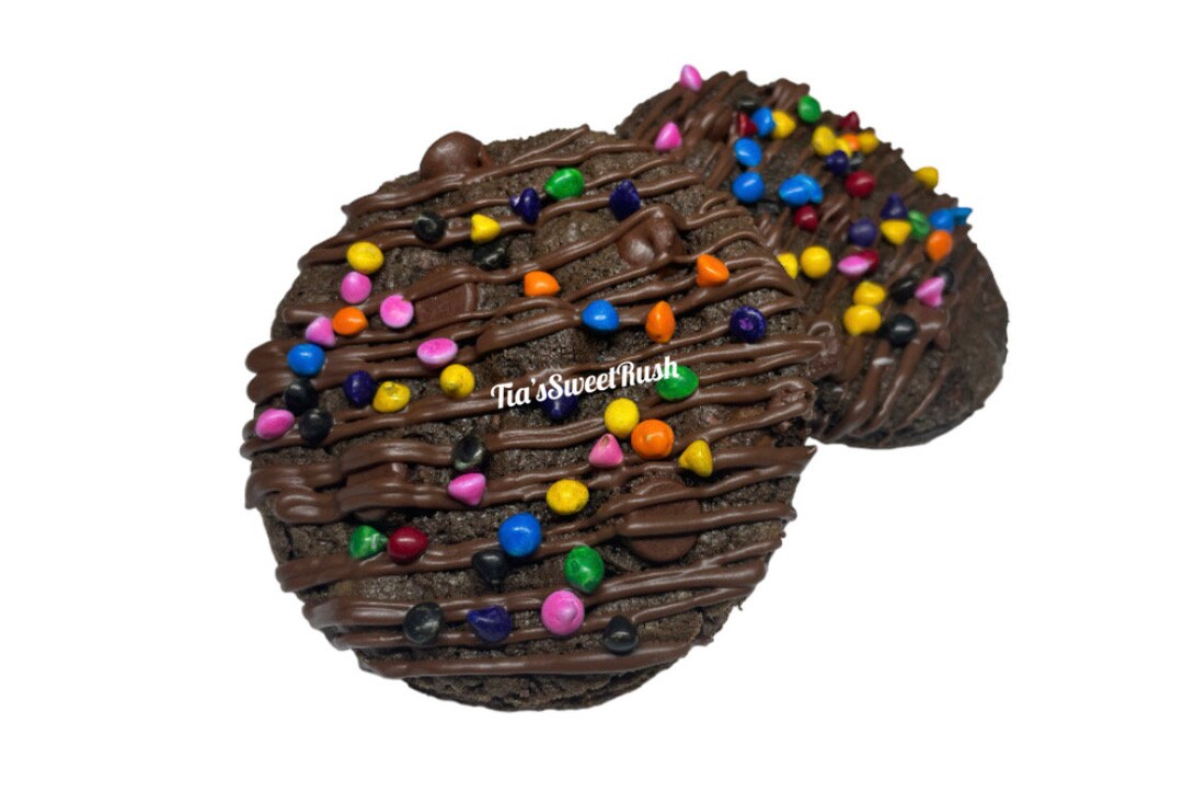 6 Pack | Double Chocolate Chip Cookies | Baked Cookies | Gourmet ...