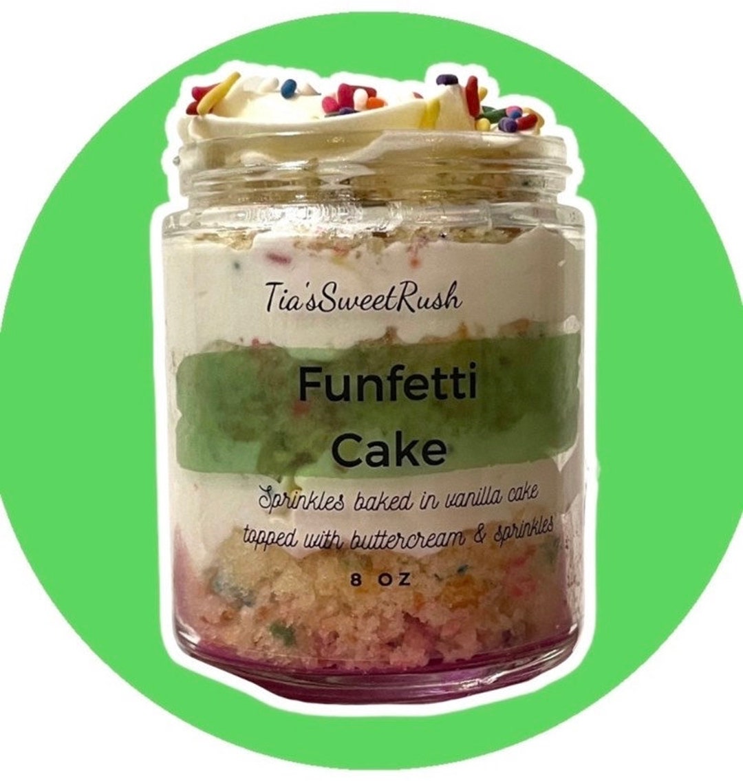 Funfetti Cake in Jar Cupcakes Desserts Birthday Gifts Thinking of You ...