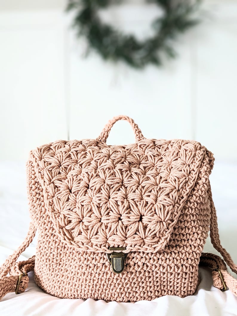 Crochet Backpack Pattern // Crochet Backpack Purse Pattern // - Etsy