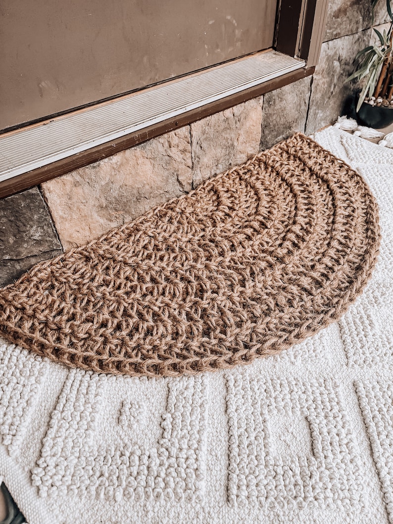 Front Door Mat Crochet Rug Pattern Crochet Patterns Crochet - Etsy