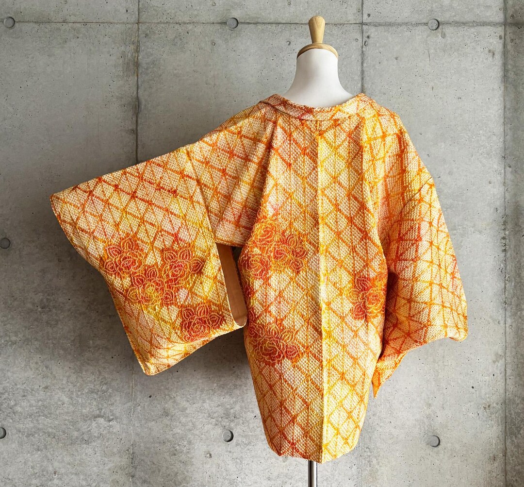 S1579: Japanese Vintage Kimono Haori, Jacket, Robe, Dress. Japanese ...
