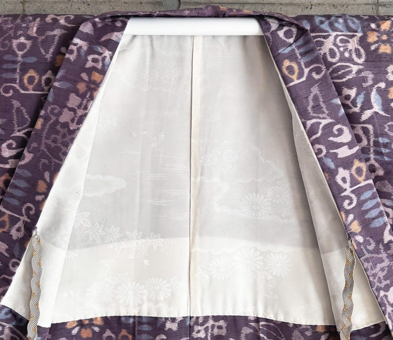 F1699: Japanese Vintage Kimono Haori, Jacket, Robe, and Dress. Tsumugi ...