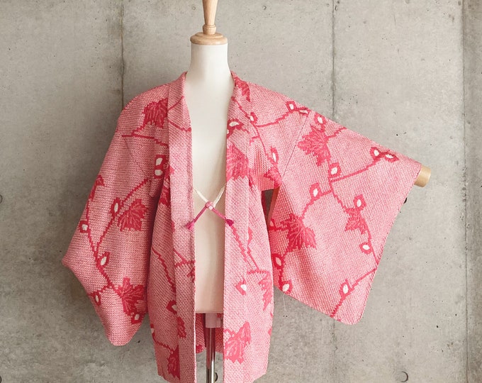 S596: Japanese Vintage Kimono Haori, Jacket, Robe, Dress. Japanese ...