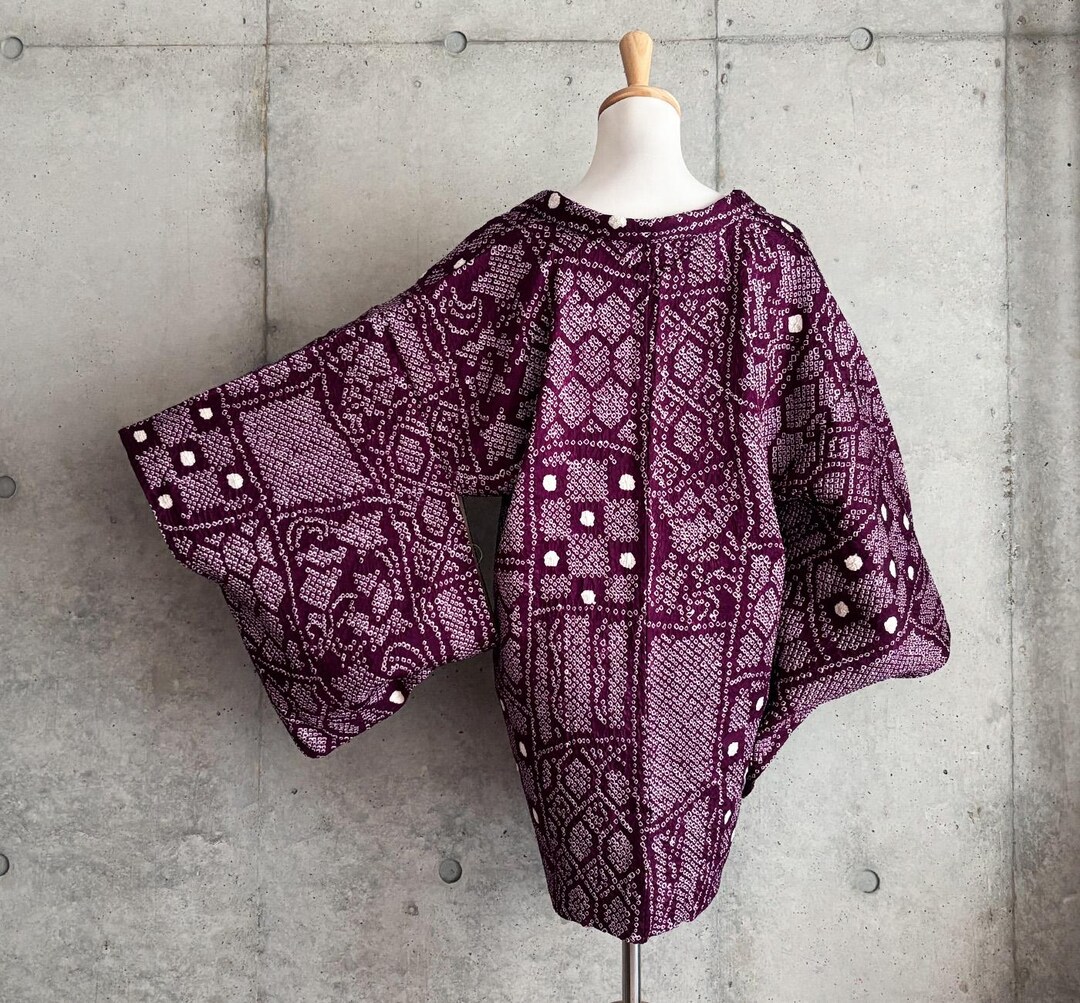S1772: Japanese vintage kimono Haori, Jacket, Robe, Dress. Japanese ...