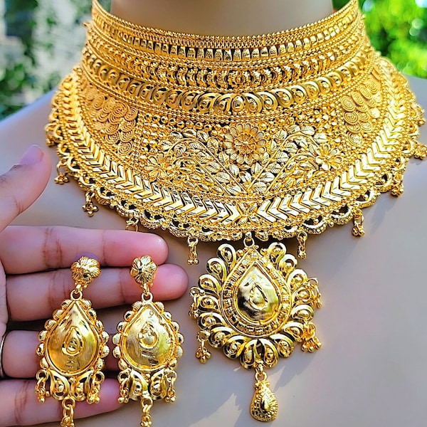 Dubai Gold Jewelry Set - Etsy