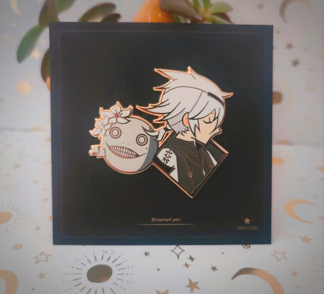 Nier & Emil Enamel Pin (now Shipping) - Etsy