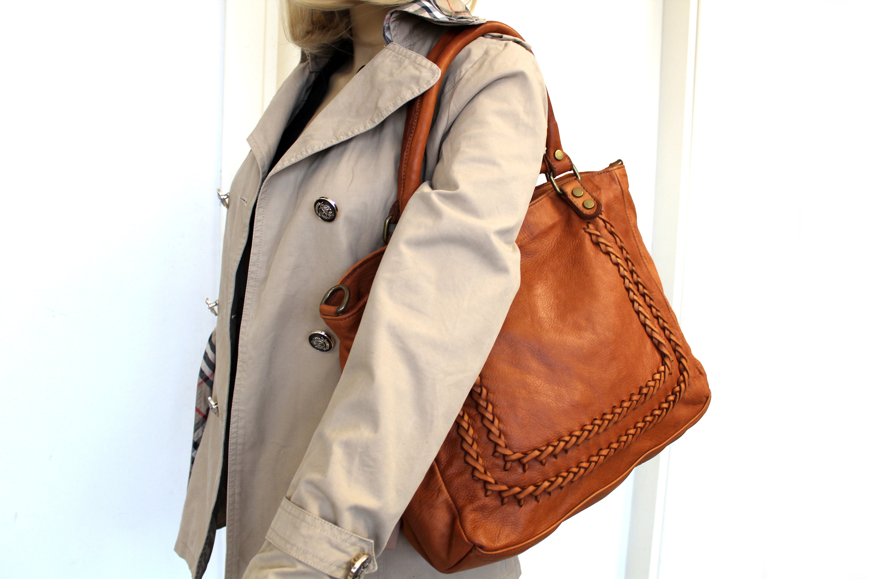 Leather Handbags Soft Leather Bag Women's Leather Totes - Etsy