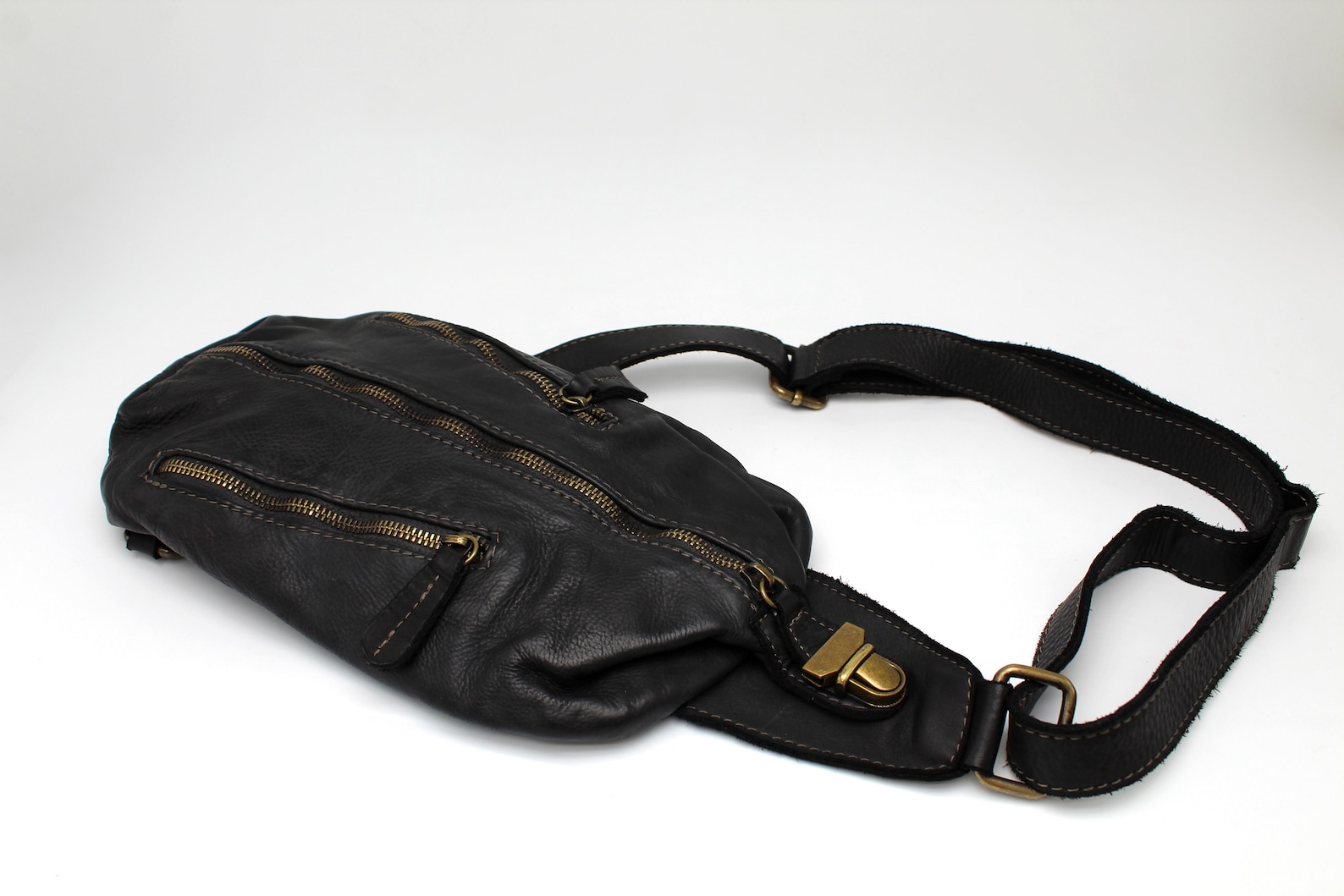 Leather Sling Bag Leather Bag One Shoulder Crossbody Waist Bag - Etsy