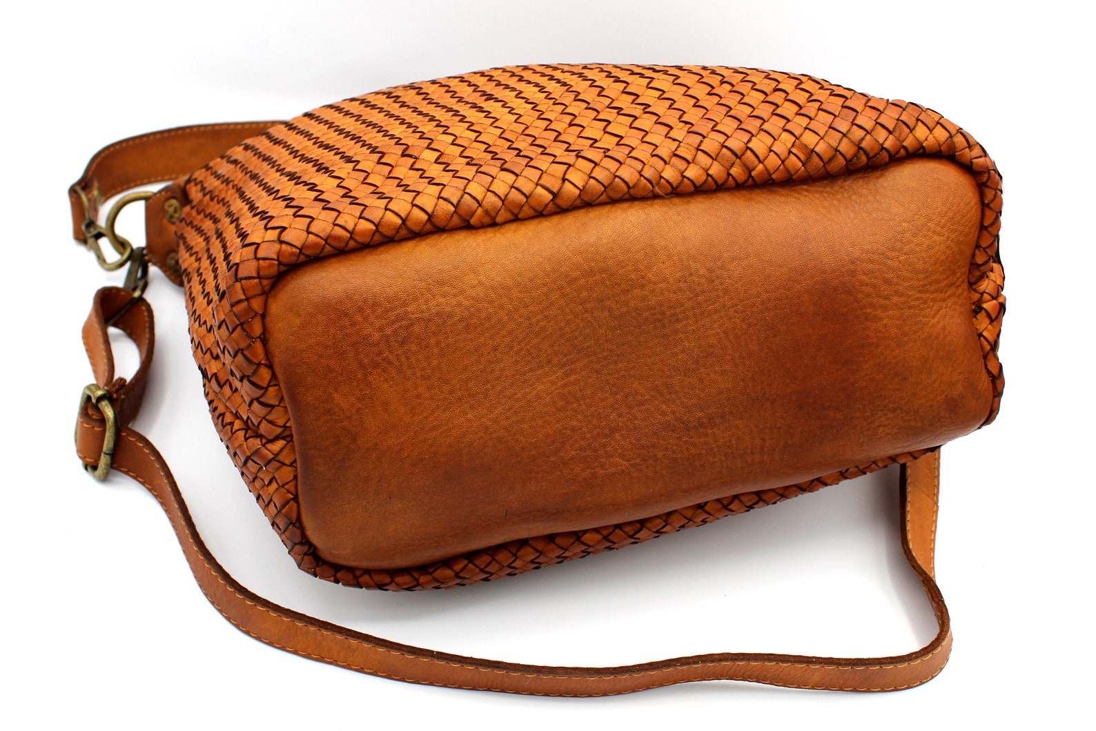 Woven Leather Bag Soft Leather Milan Women Handbag | Etsy