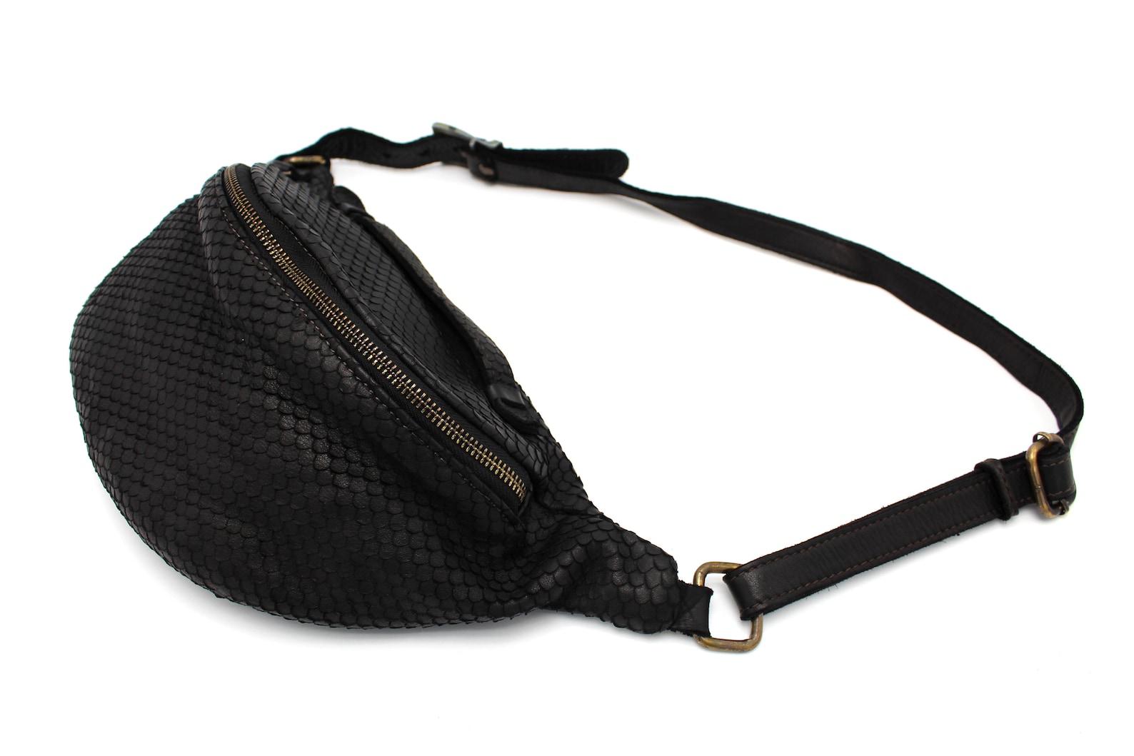 One Shoulder Bag Crossbody Waist Bag Leather Pouch Italy | Etsy