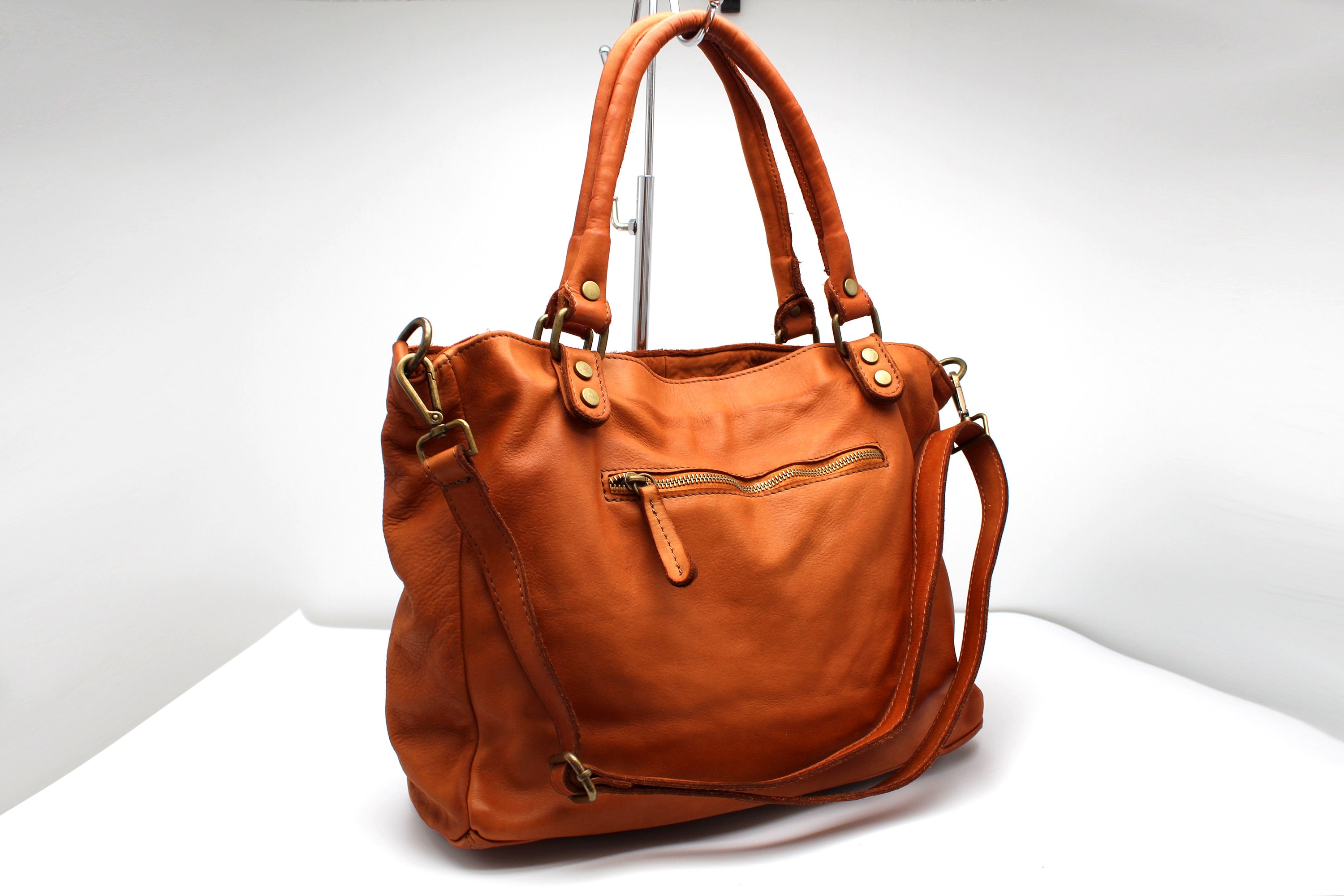 Leather Handbags Soft Leather Bag Women's Leather Totes - Etsy