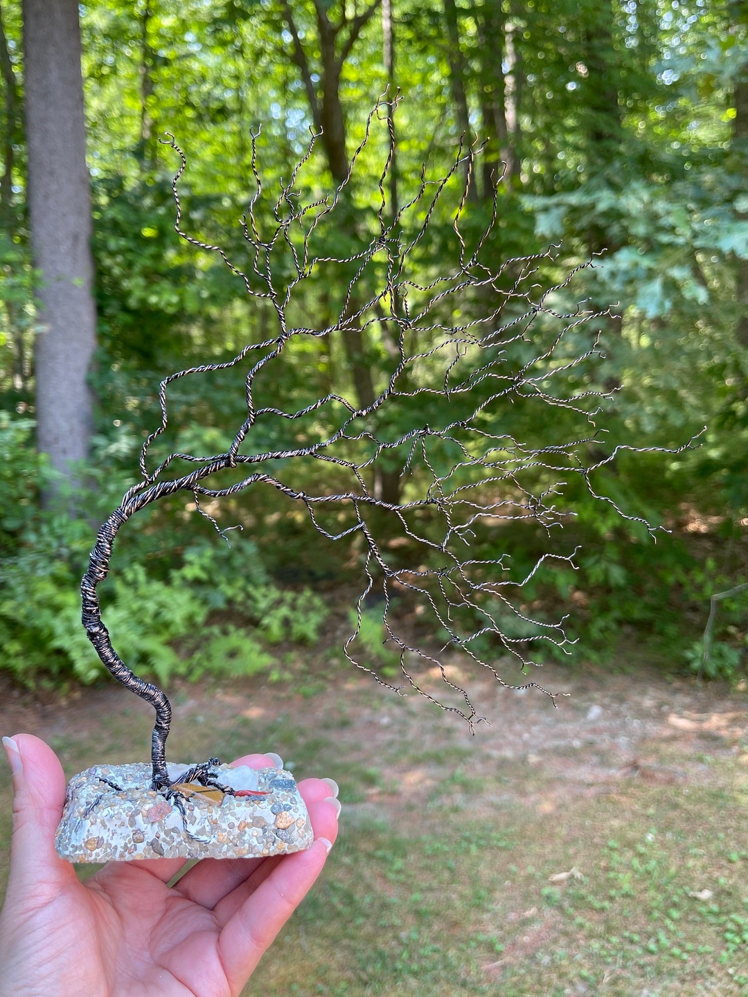Wire Tree Sculpture, Tree of Life Wire Sculpture, Wire Wrapped Tree ...