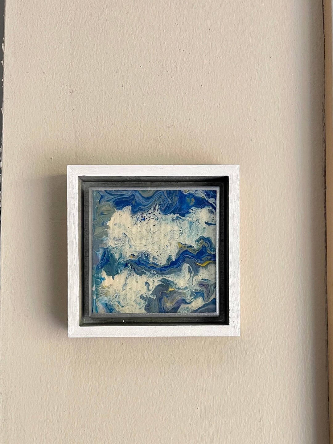 Abstract Tile Art, Shadow Box Art, Abstract Art, Wall Hanging, Desktop ...