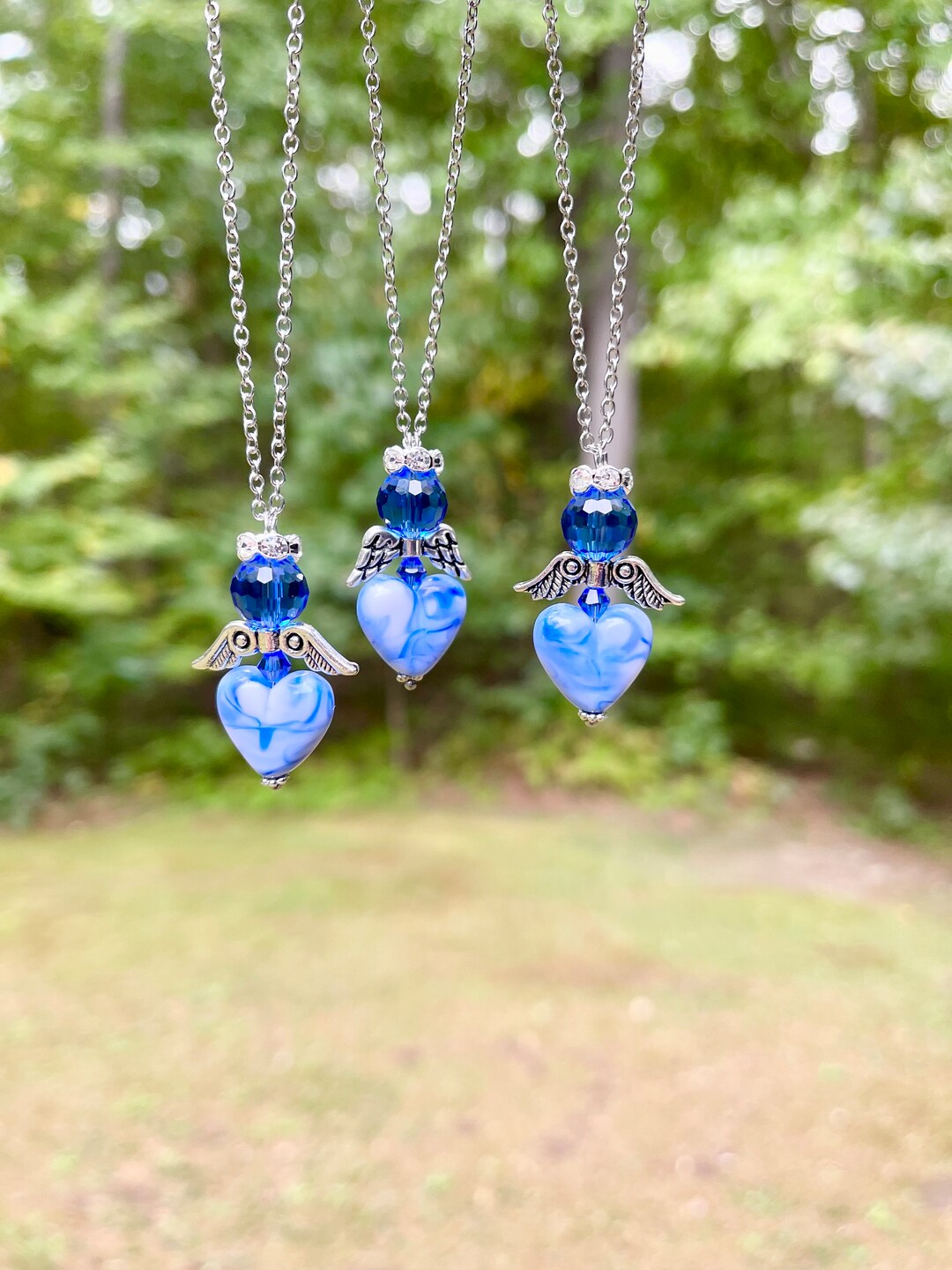 Angel Heart Rear View Mirror Charm, Guardian Angel Rearview Mirror ...