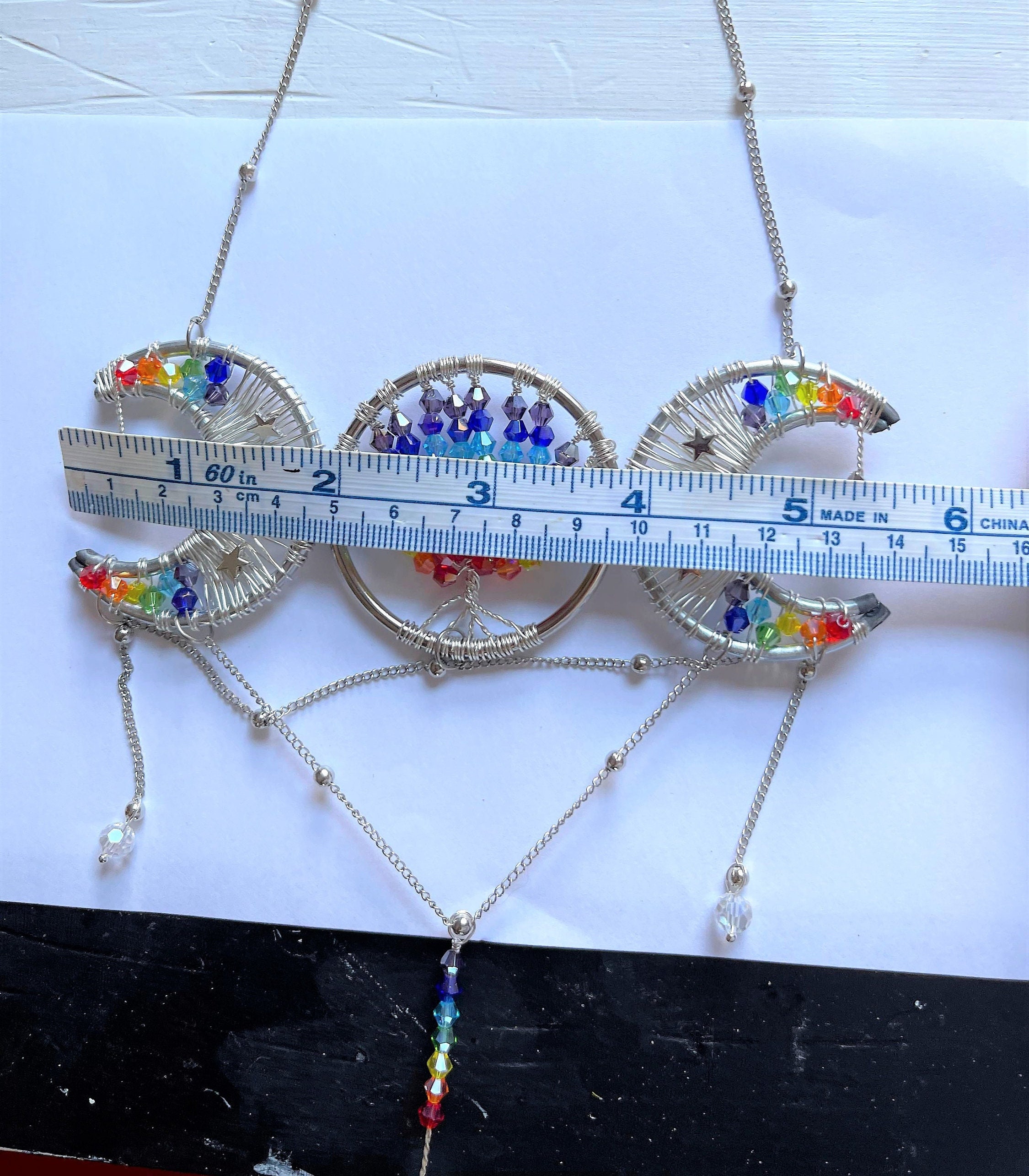 Tree of Life Moon Phases Sun Catcher Beaded Tree of Life Sun - Etsy