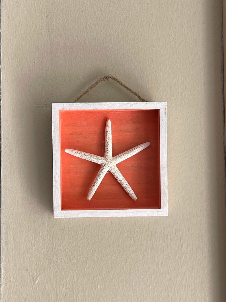 Starfish Art Shadow Box Art 3D Beach Themed Wall Art Beach - Etsy