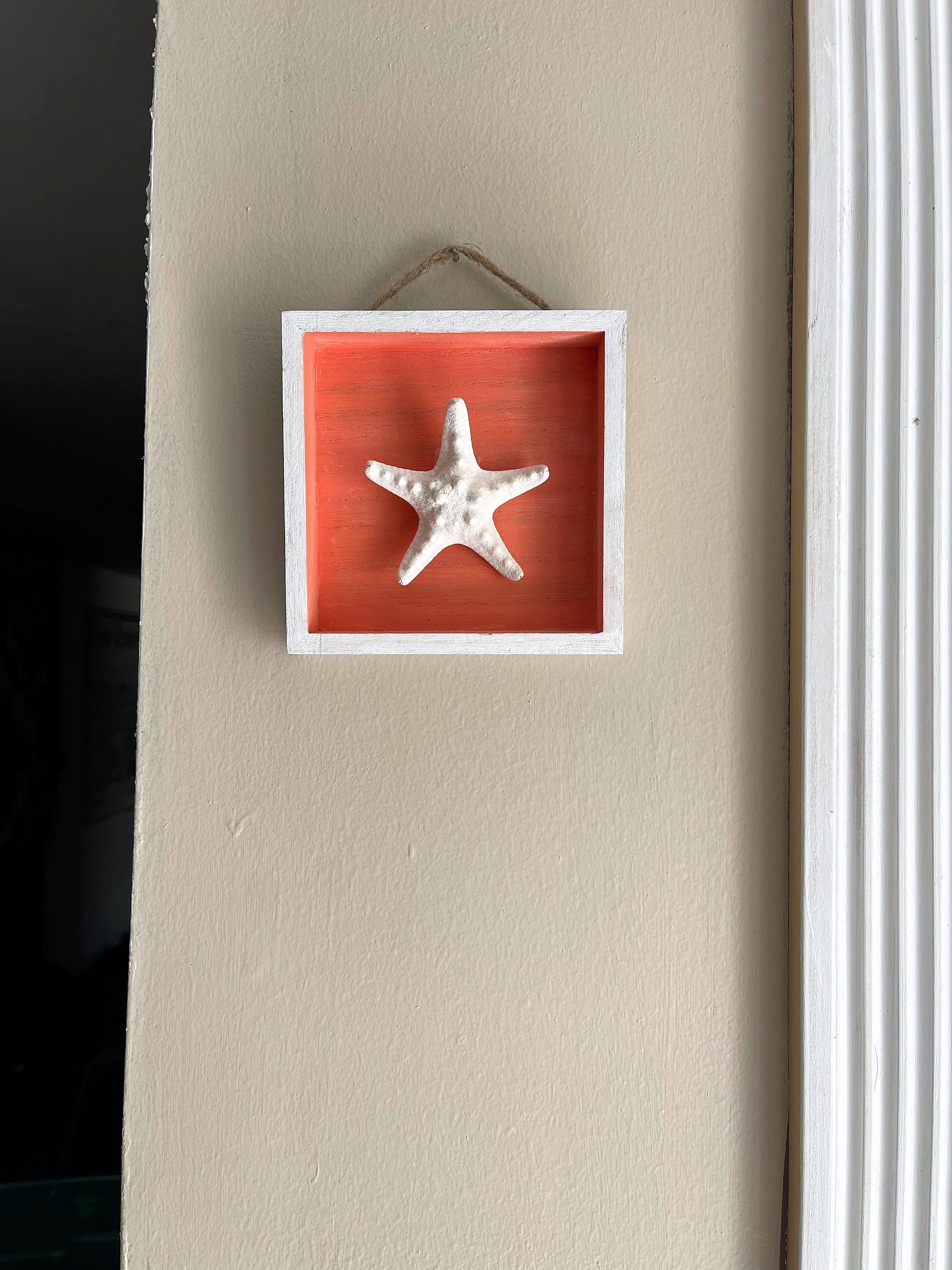 Starfish Art Shadow Box Art 3D Beach Themed Wall Art Beach - Etsy