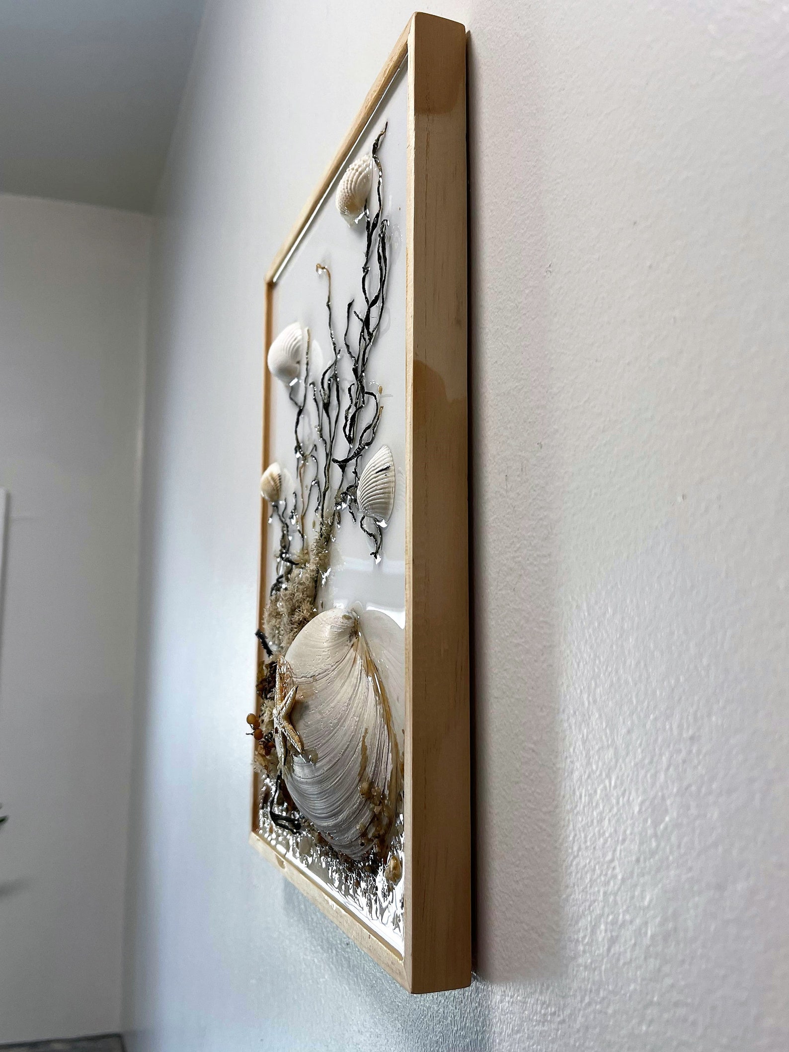 Seashell Art 3D Resin Wall Art 3D Beach Themed Wall Art 3D - Etsy