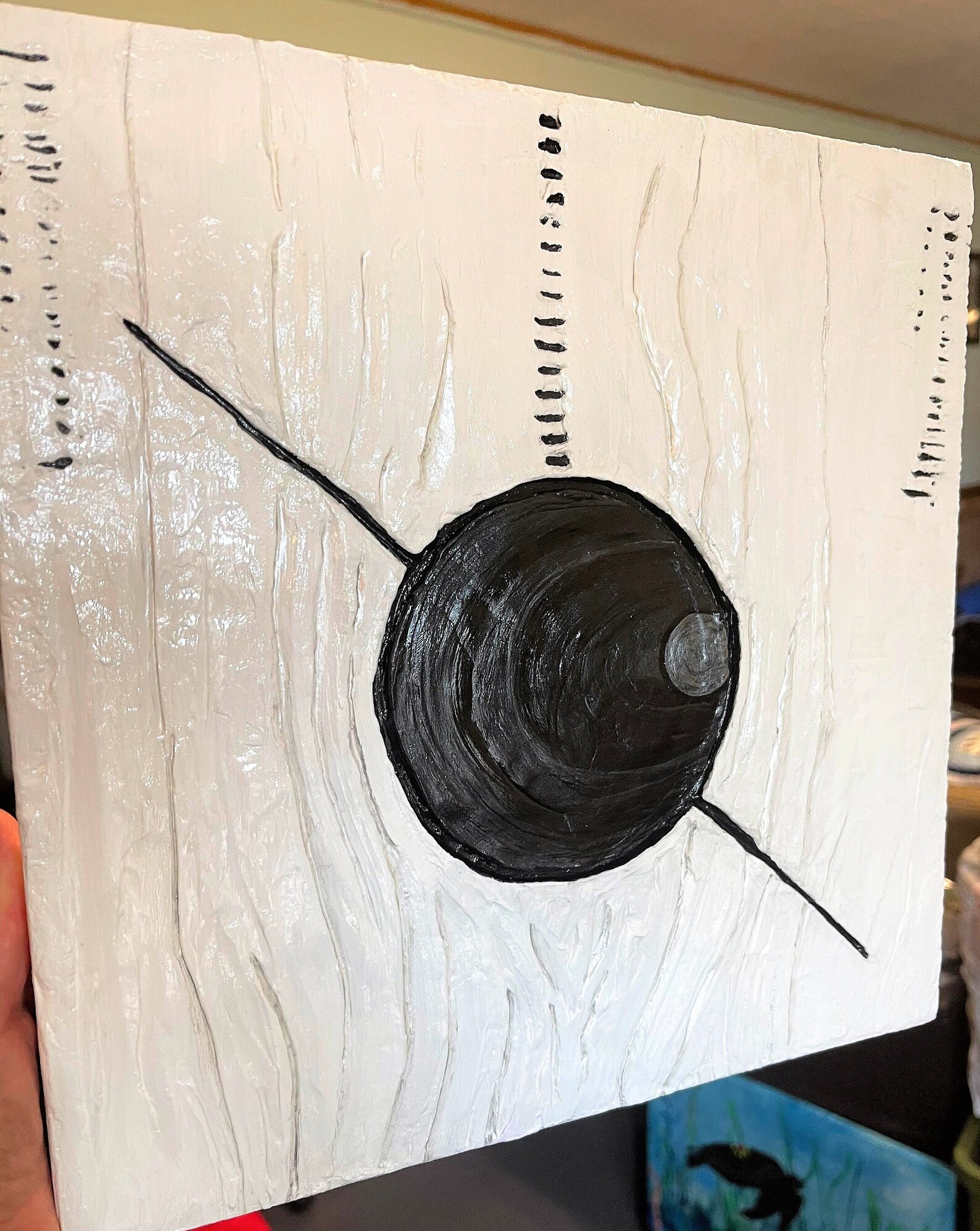 Joint Compound Artwork, Original Wall Art, Abstract Art, Joint Compound ...