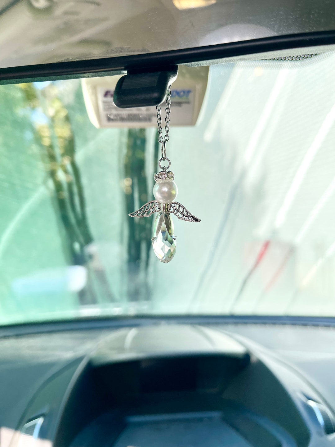 Angel Suncatchers, Rear View Mirror Accessories, Car Accessories, Pearl ...