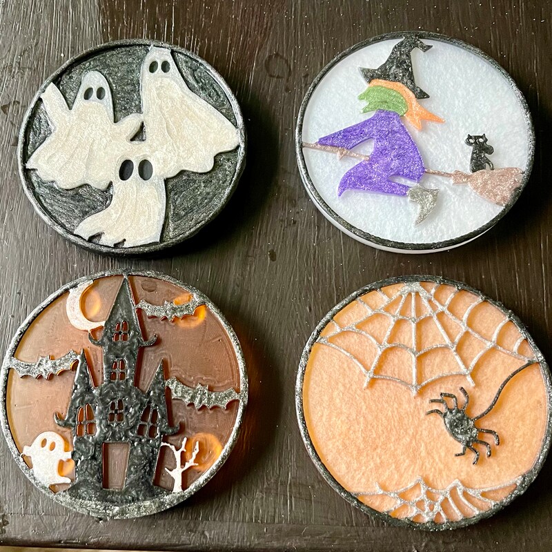 Halloween Coasters - Etsy