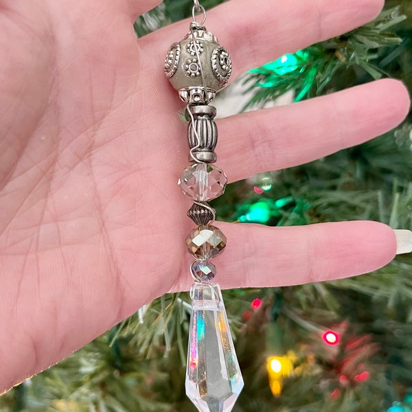 Crystal Bead Icicle Ornaments - Etsy