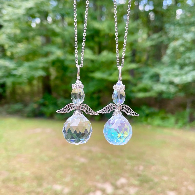 Crystal Guardian Angel Suncatcher - Etsy