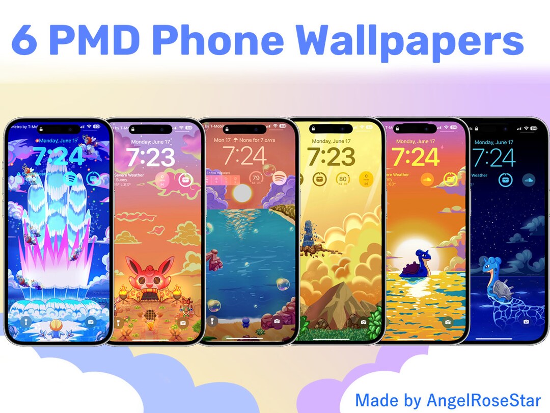 6 PMD Mystery Dungeon Phone Wallpaper - Etsy