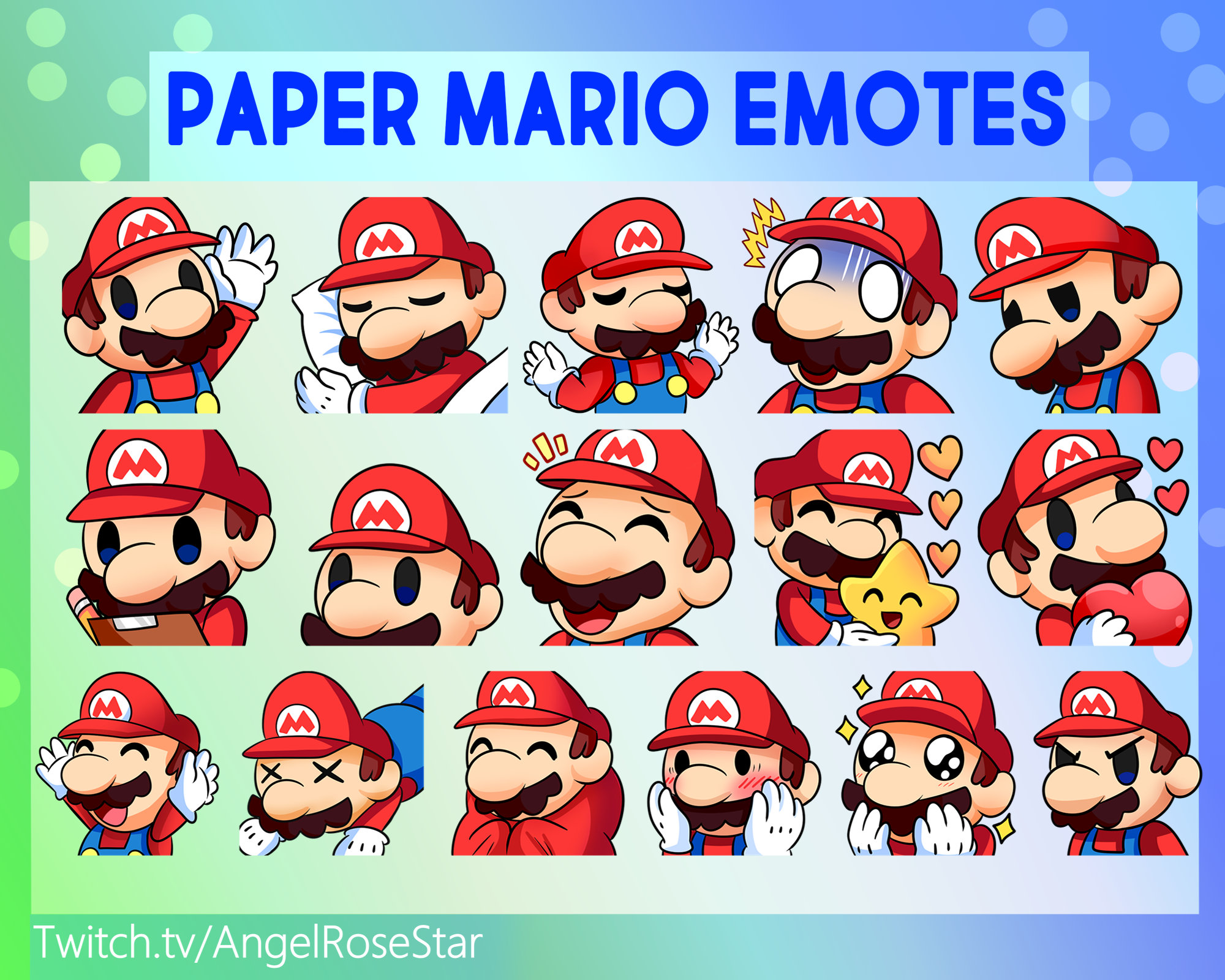 PAPER MARIO EMOTES 16 Twitch Discord. Youtube Cute - Etsy Hong Kong PAPER MARIO EMOTES 16 Twitch Discord. Youtube Cute - Etsy Hong Kong