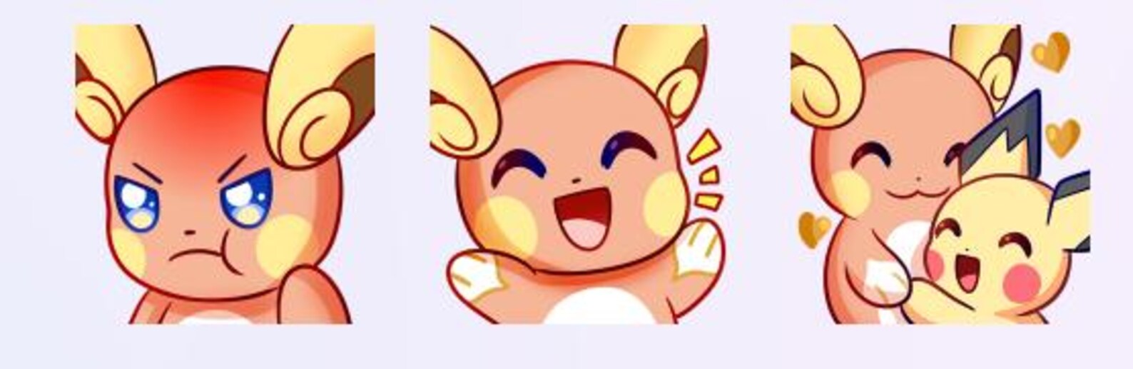 Alolan Raichu Emotes | Emoji Bundle (digital Download) - Etsy