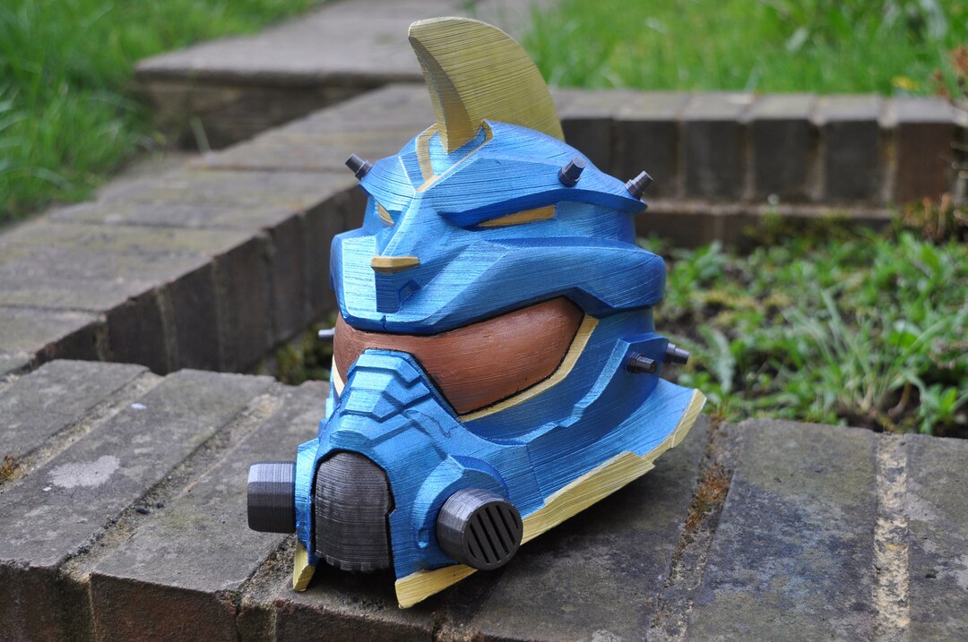 Caustic Jaeger Helmet Statue Ornamental Apex Legends - Etsy