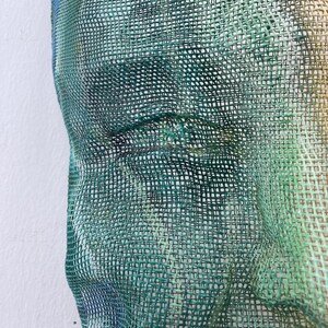 3D Wire Face Iron Mesh Sculpture,wall Art ,lovely Mask ,art in Metal ...