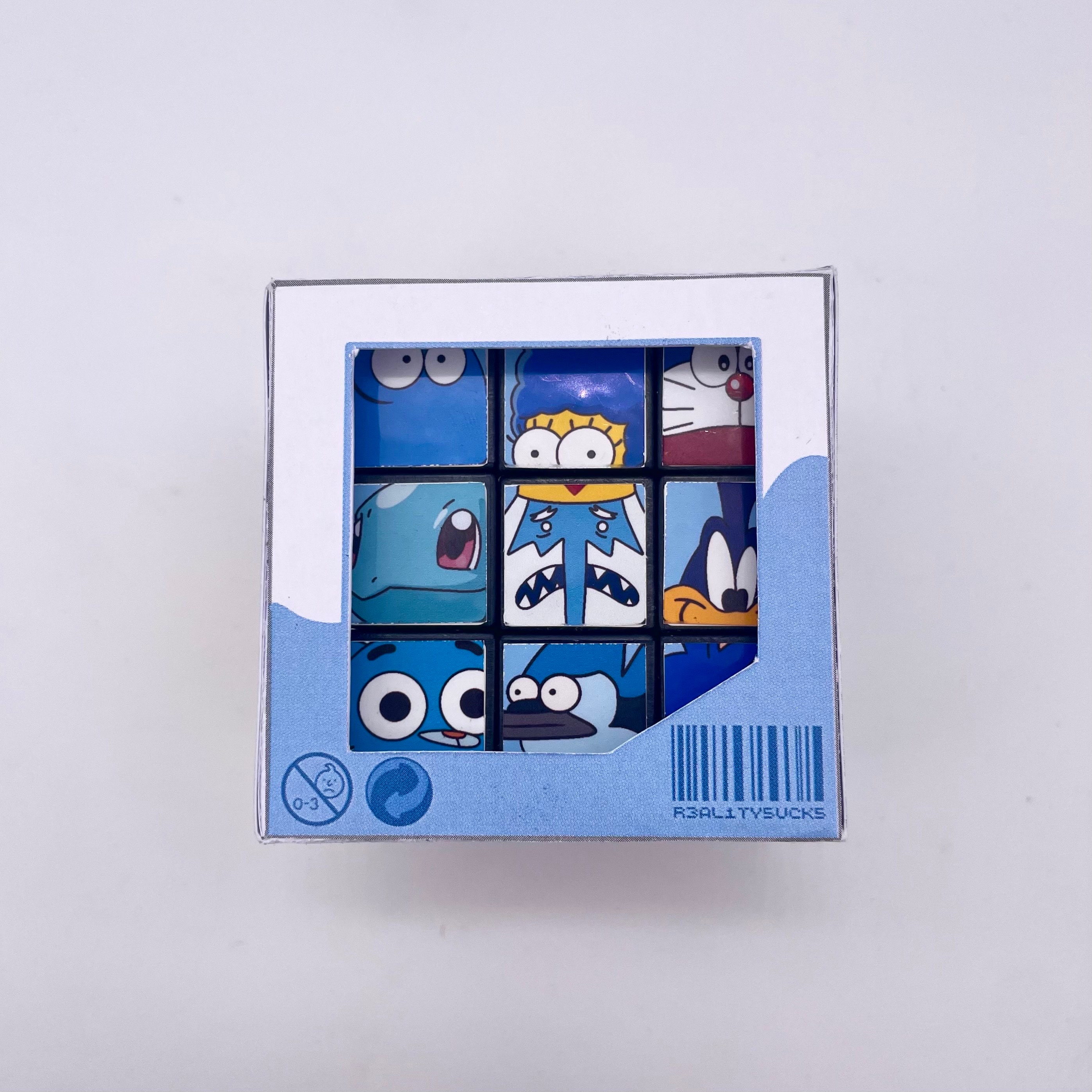 Cartoon Rubiks Cube Handmade Etsy