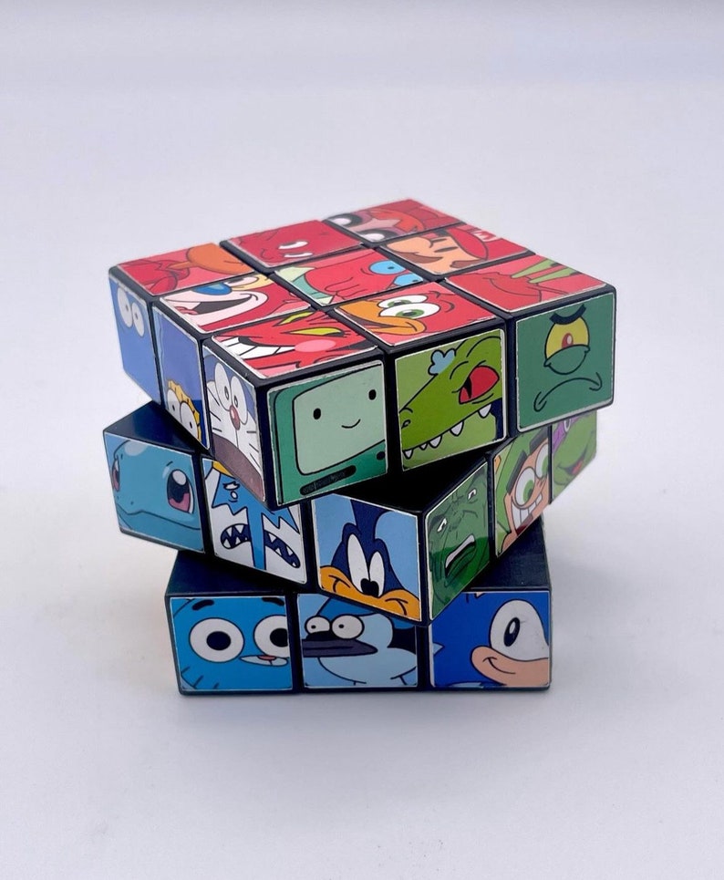 Cartoon Rubiks Cube Handmade - Etsy