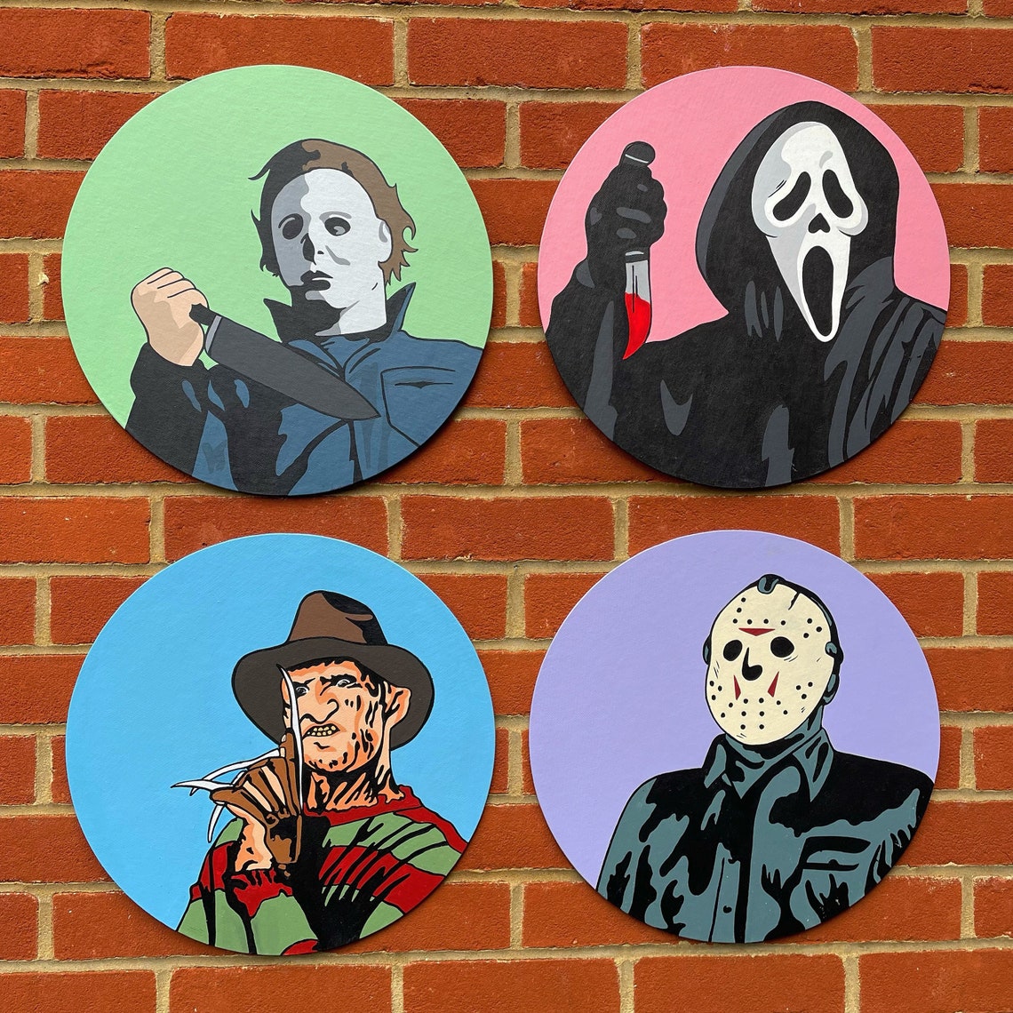 Horror Icon Paintings - Etsy