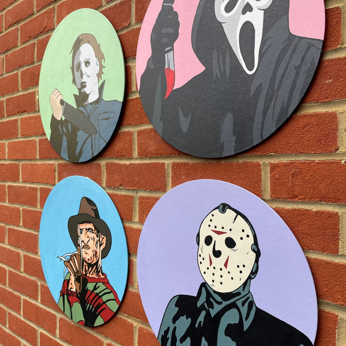 Horror Icon Paintings - Etsy