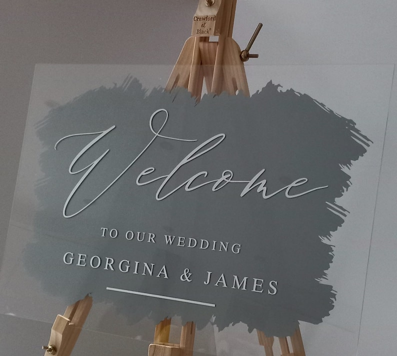 Wedding Welcome Sign / Acrylic A2 Sign / Personalised Sign / - Etsy UK
