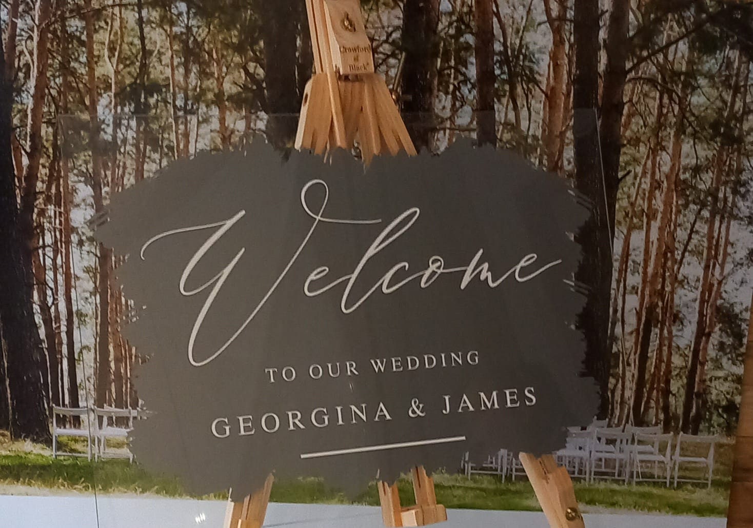 Wedding Welcome Sign / Acrylic A2 Sign / Personalised Sign / - Etsy UK