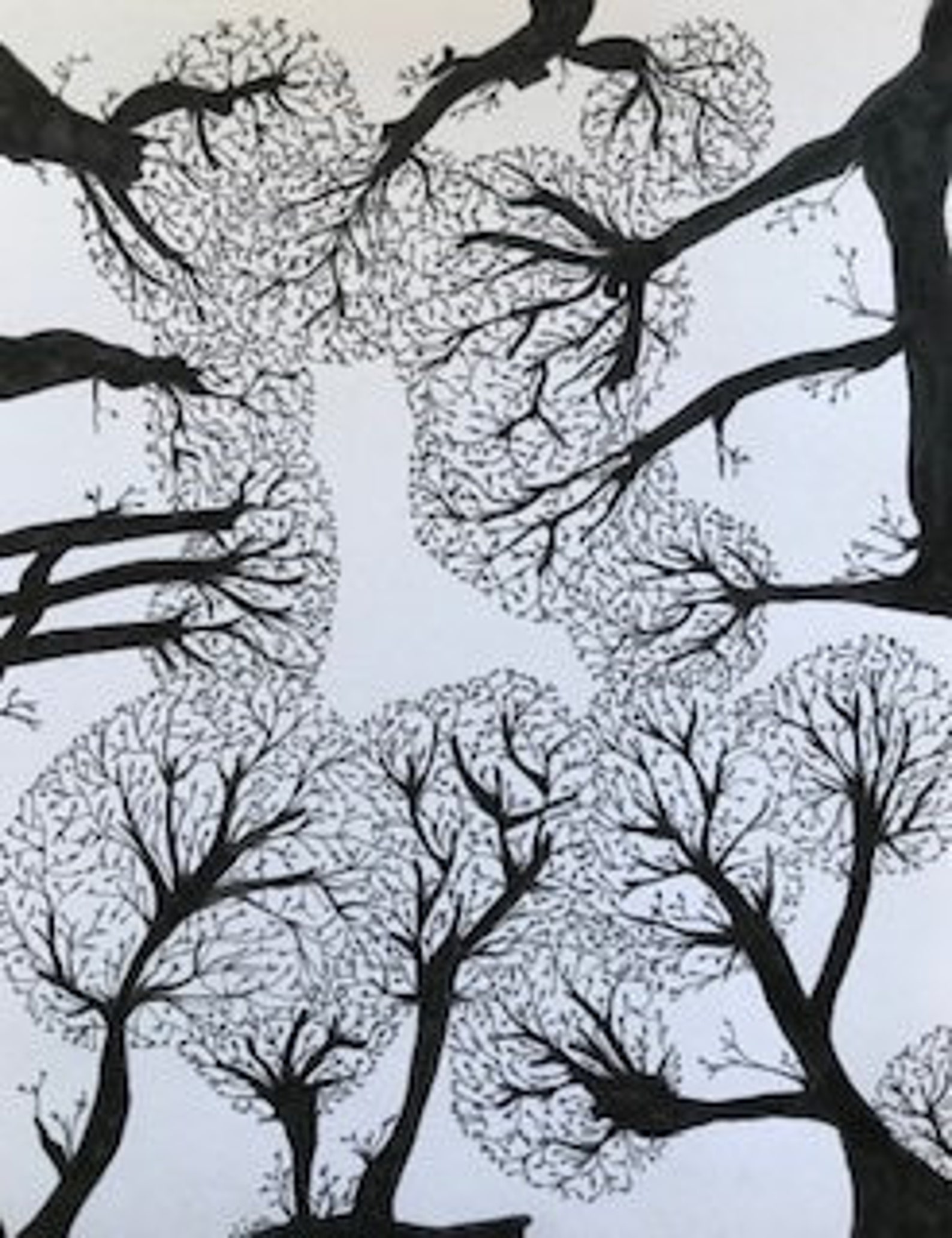 Hedge Drawing Country Drawing Nature Picture Claygate Country | Etsy