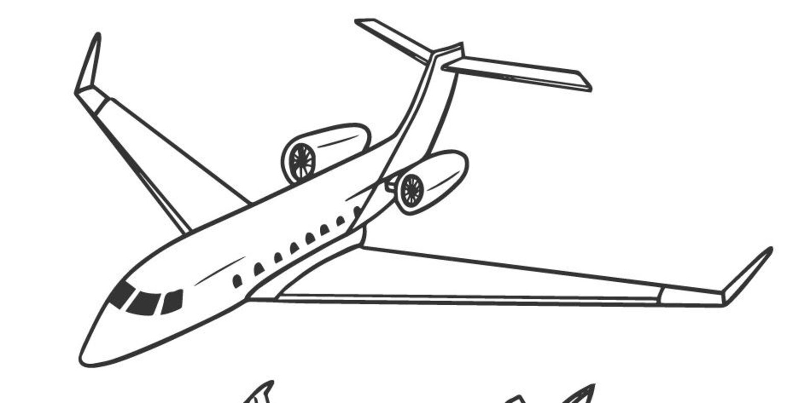 Easy Children Plane Coloring Book, Planes Coloring Pages for Kids 10 ...