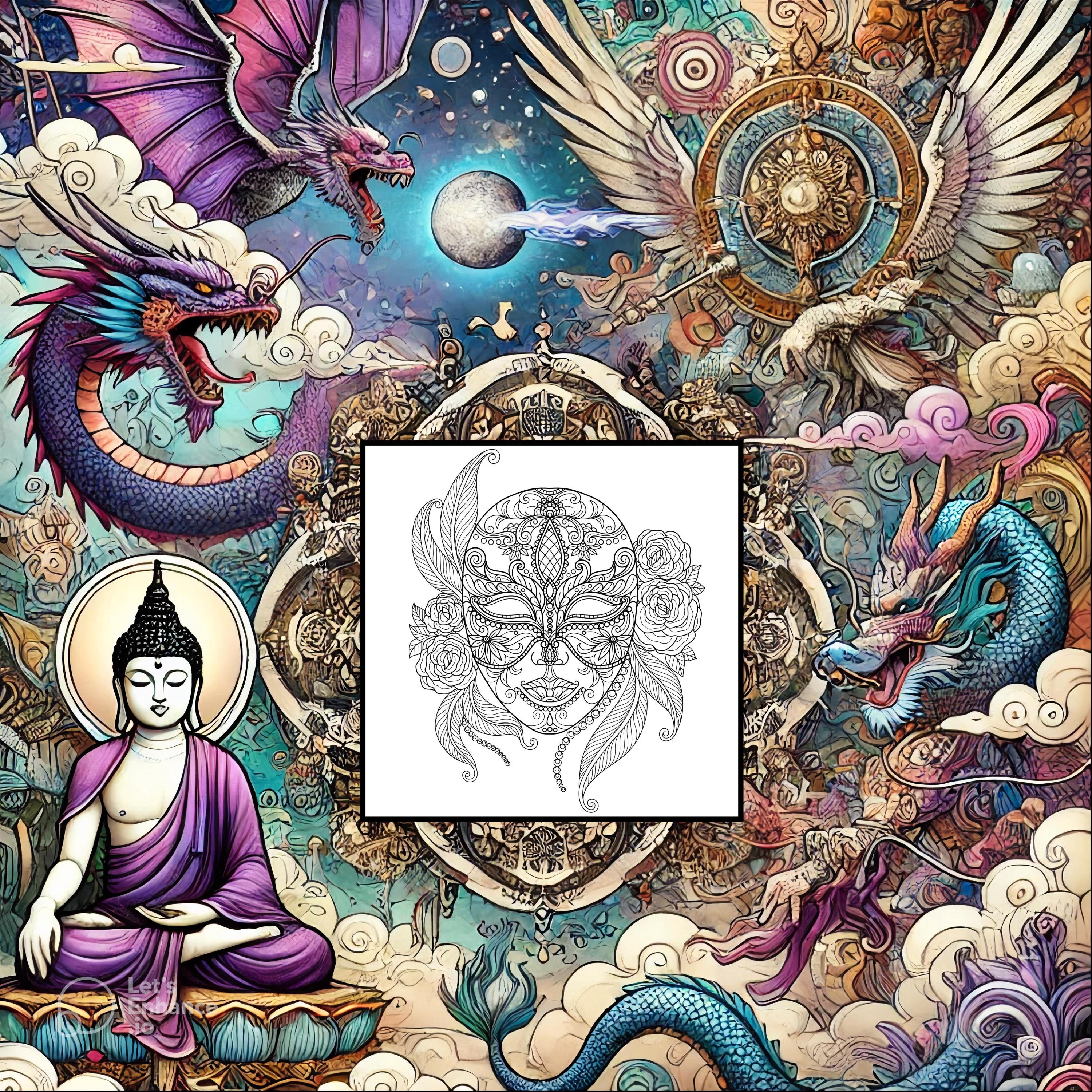 Masquerade Mask Printable Coloring Page Beautiful Lady Design Easy ...